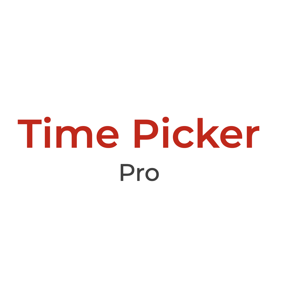 Time Picker Pro Plugin | Bubble